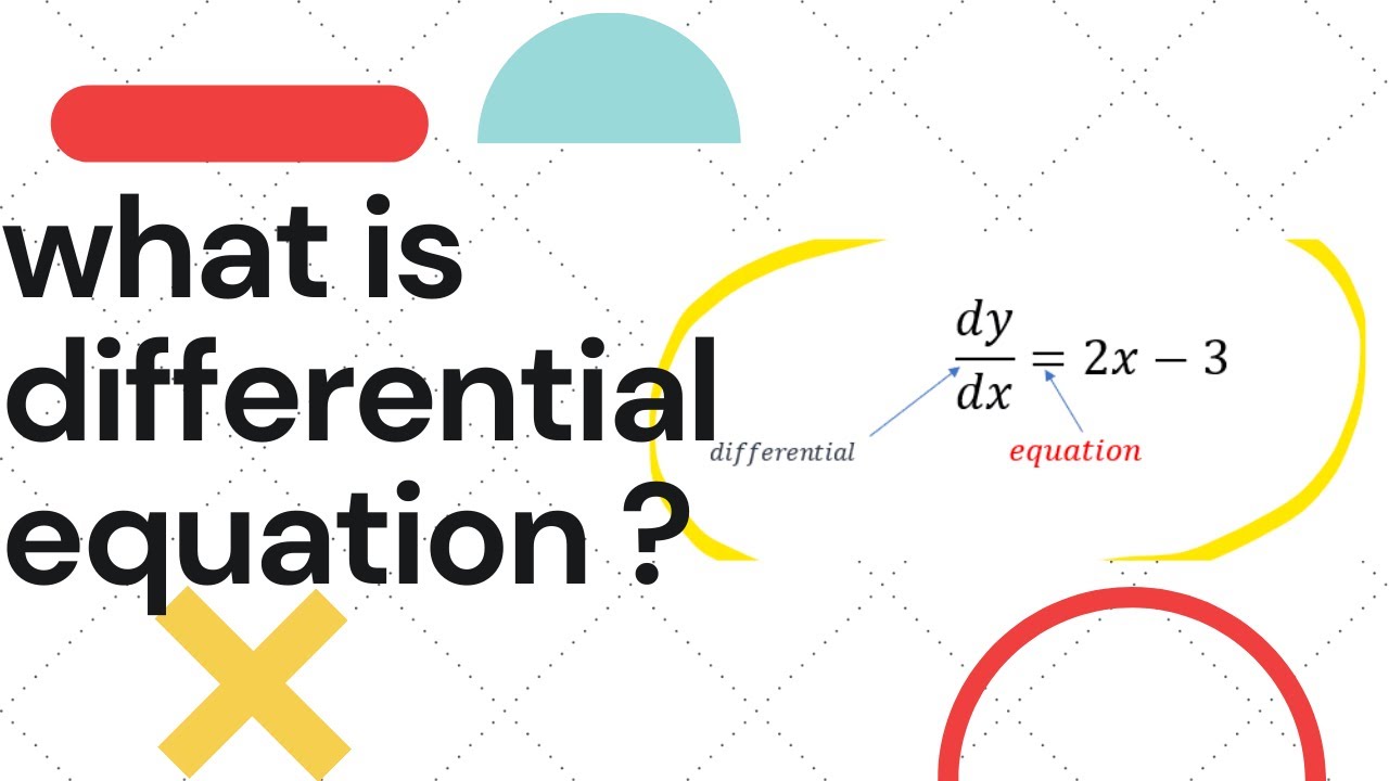 What is Differential equation ? - YouTube