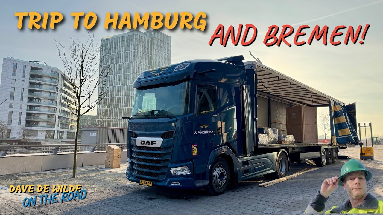 Trip to Hamburg and visiting Bremen! Nice jobs with my DAF XG480 and a ...