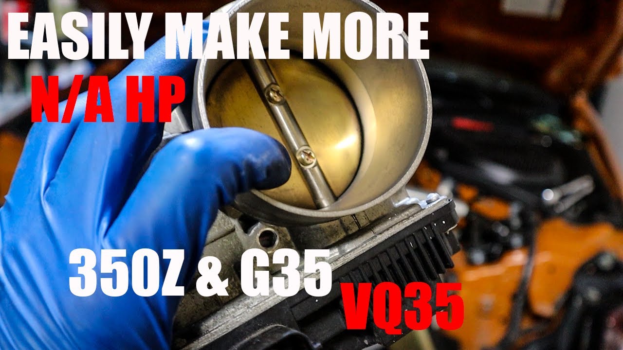 MAKE MORE POWER - 75MM Big Bore Throttle Body 350Z / G35 - YouTube