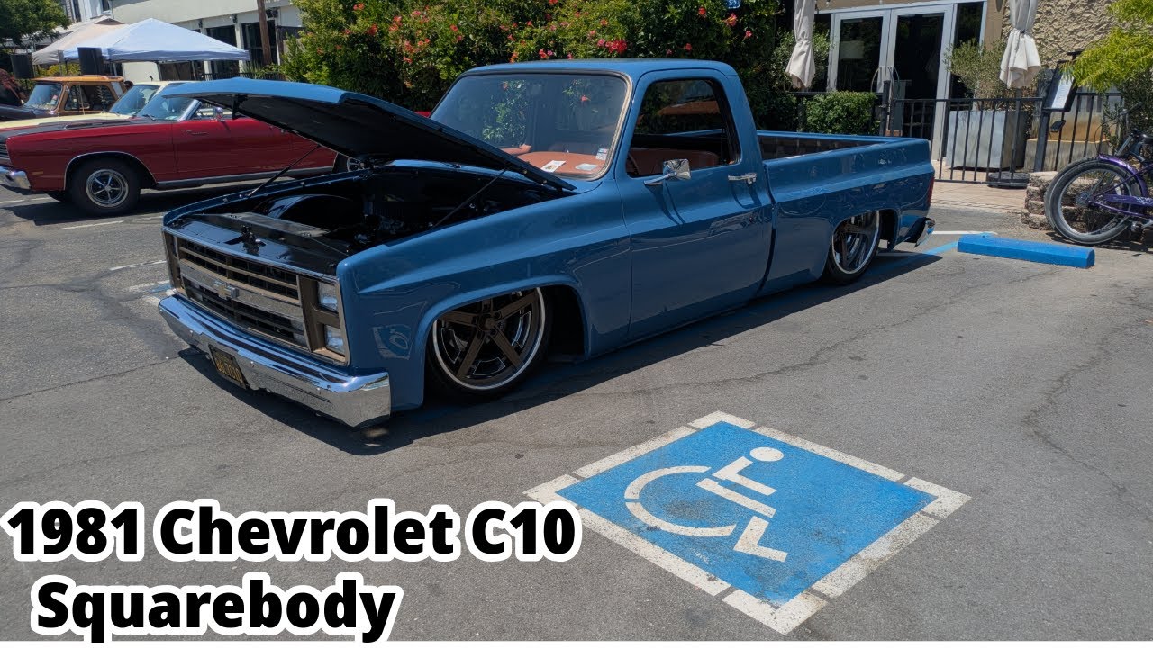 LOWERED to the LIMIT! 😲 | INSANE Blue 1981 Chevy C10 Square Body Truck ...
