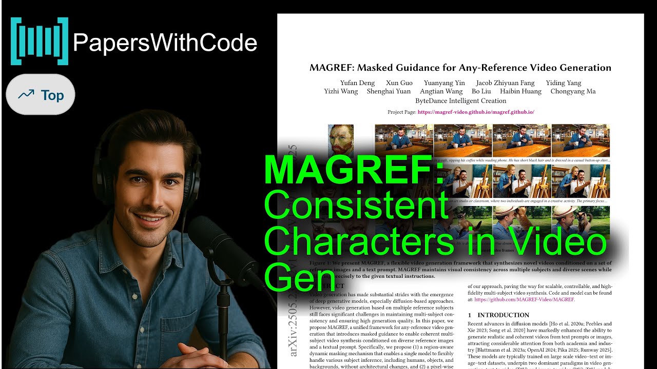 MAGREF: Consistent Characters in Video Gen - YouTube
