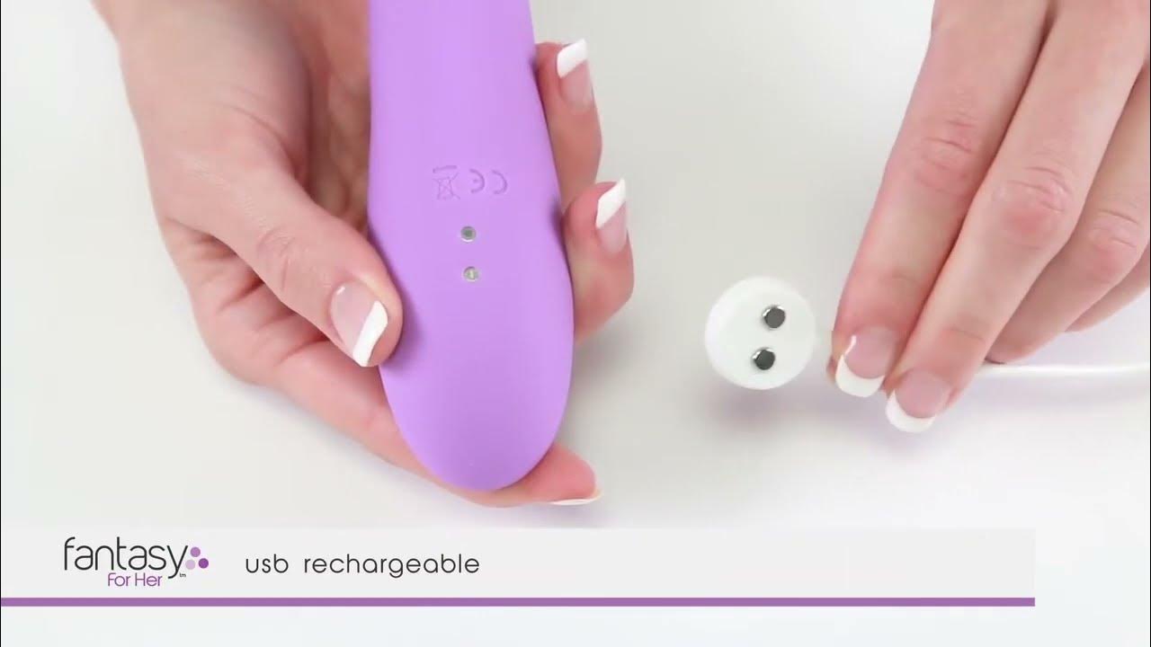 Vibrátor Pipedream Fantasy For Her Thrusting Silicone Rabbit - YouTube