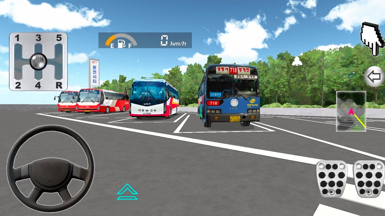 3D driving class simulation 2025 game- Big Bus parking underground cc ...