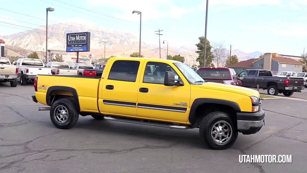 2007 Chevrolet Silverado 2500HD LT3 Yellow 6.6L LBZ Duramax - Utah ...