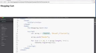 JavaScript Shopping Cart Tutorial - YouTube