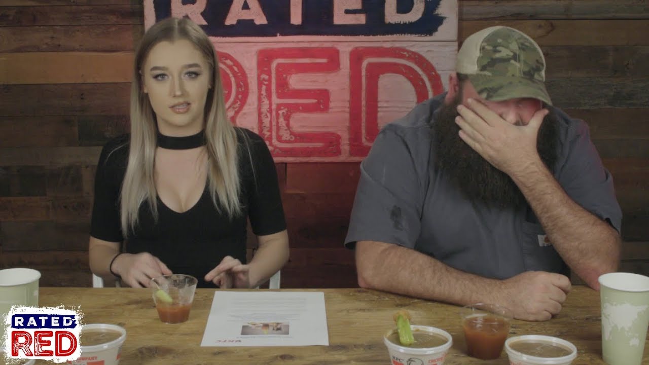Alabama Boss and Faith Tucker Try KFC's Gravy Cocktails - YouTube