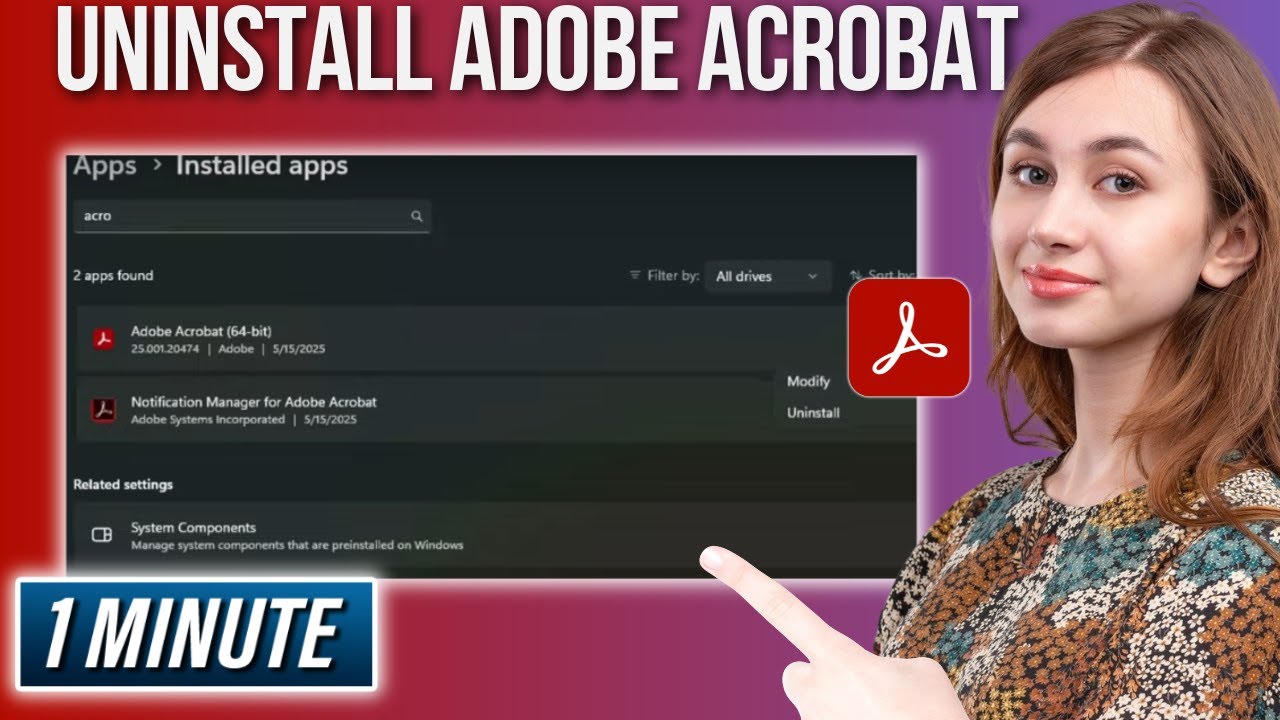 How to Uninstall Adobe Acrobat 2025 | Remove Adobe Acrobat - YouTube