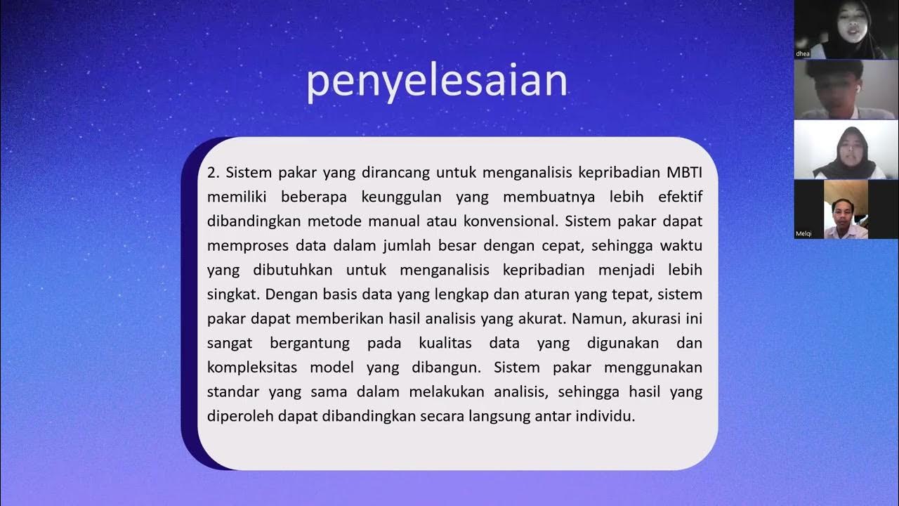 analisis kepribadian MBTI menggunakan JEES ‐ Dibuat dengan Clipchamp ...