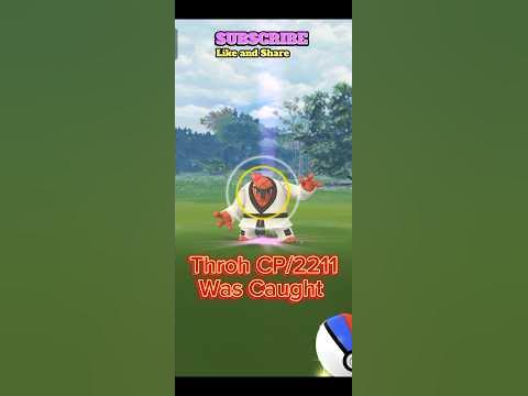 Throh CP/2211 was caught in Pokémon GO - YouTube