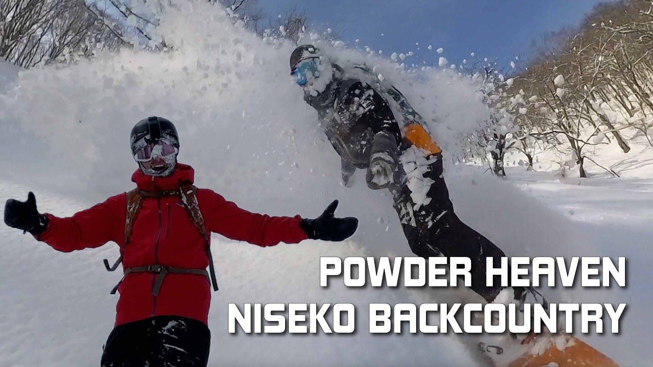 INSANE Blue Bird Pow Day in Niseko's Backcountry - YouTube