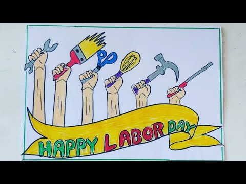 World Labour Day Drawing|World Labour Day Easy Drawing|World Labour Day ...