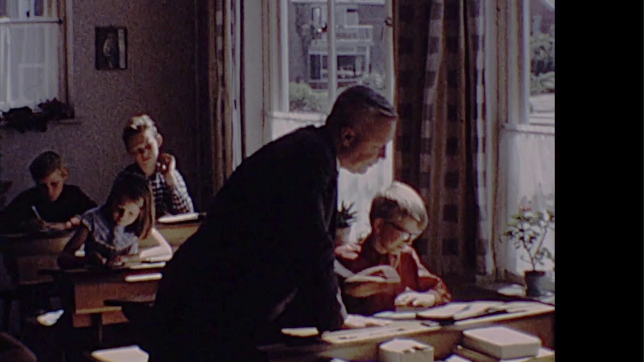 Aduard film Knoop School met de Bijbel 1967 klas 6 - YouTube