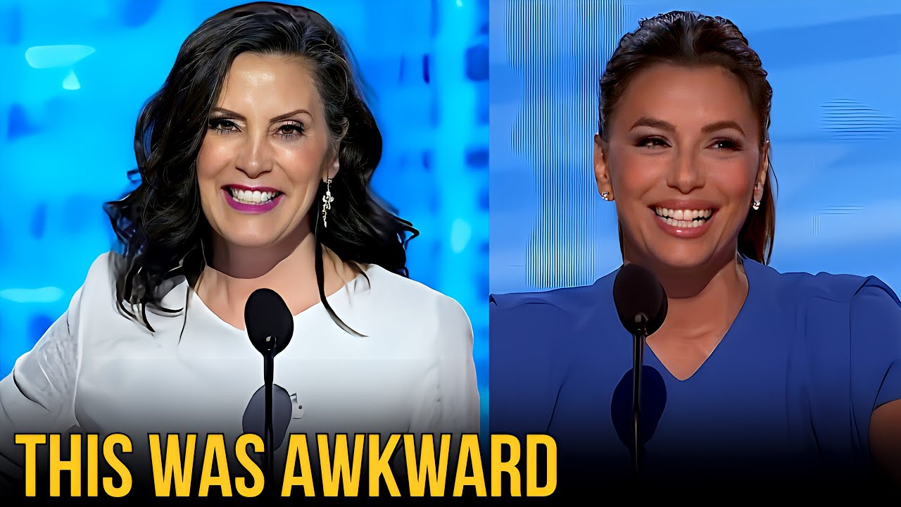 Gretchen Whitmer And Eva Longoria AWKWARD DNC 2024 Speeches - YouTube