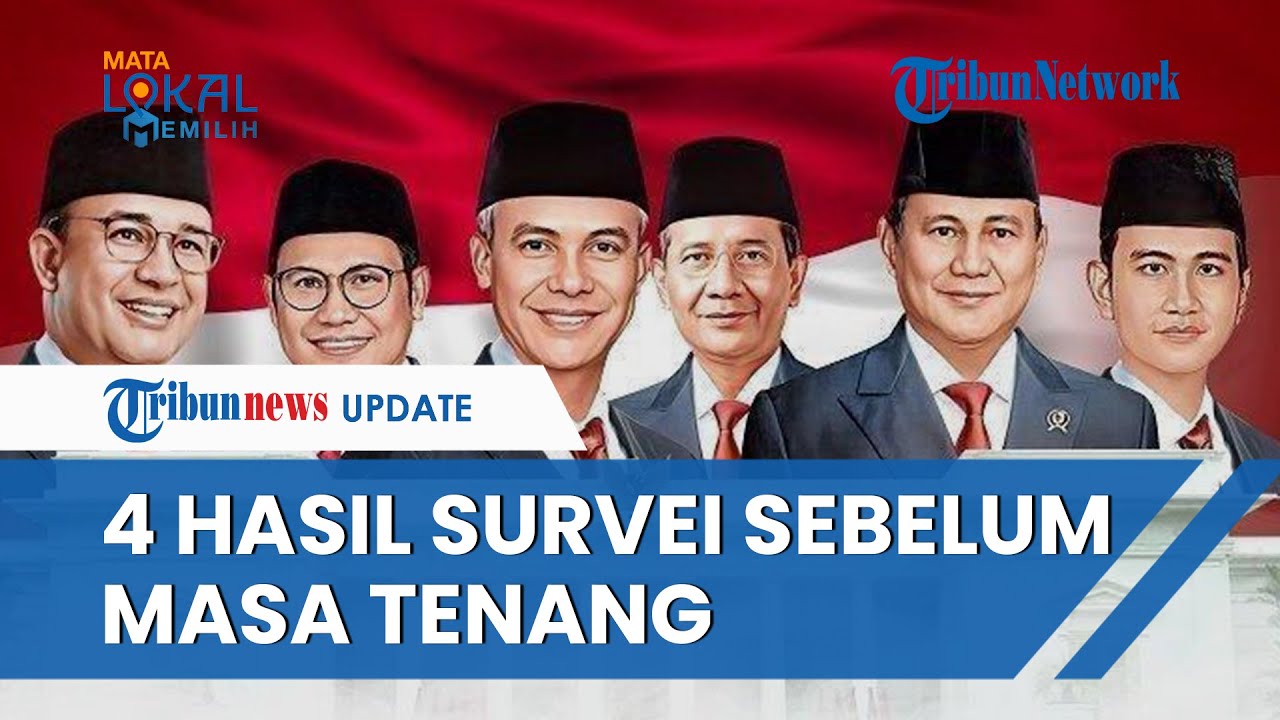 Berikut 4 Hasil Survei Capres Cawapres Sehari Sebelum Masa Tenang