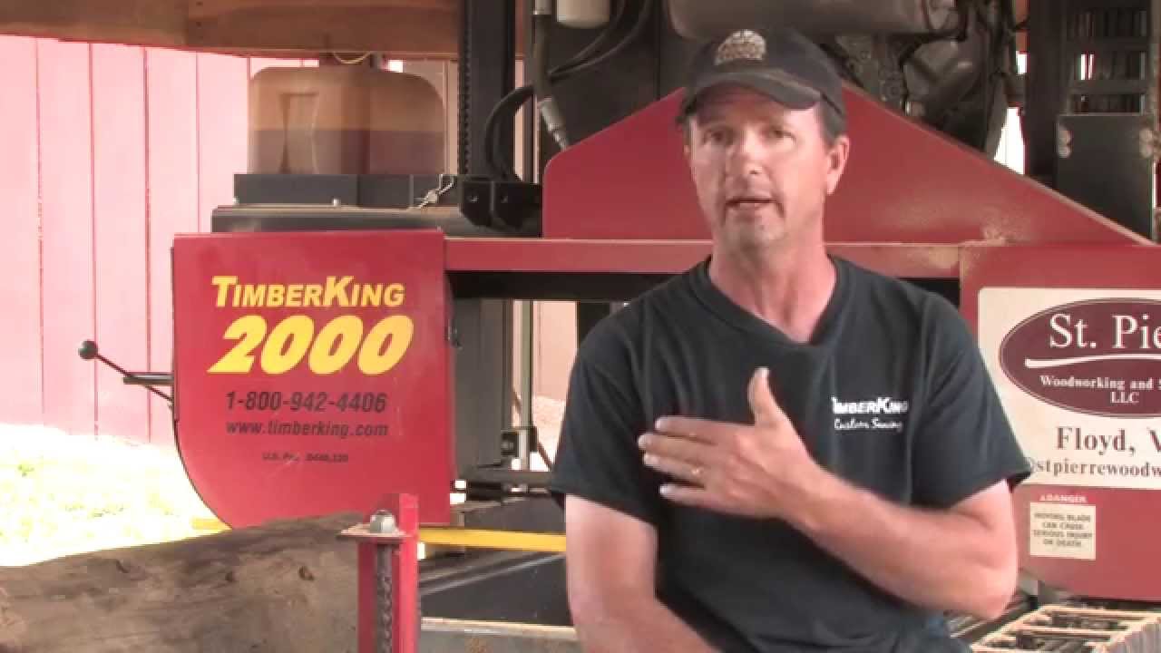 Tree to Trim with TK 2000 Portable Sawmill Owner Bill St. Pierre - YouTube