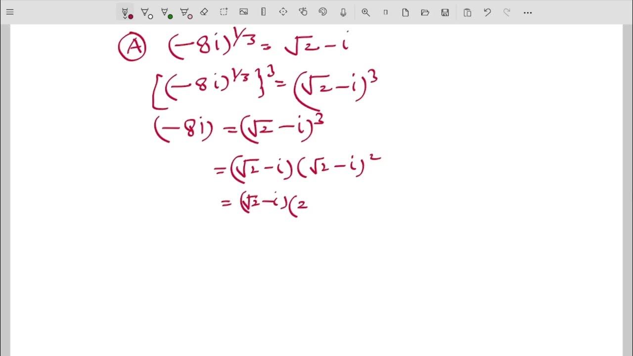 #Question_61_Based_on_Cube_Root_of_Complex_Number_MP_SET_2024_set_A ...