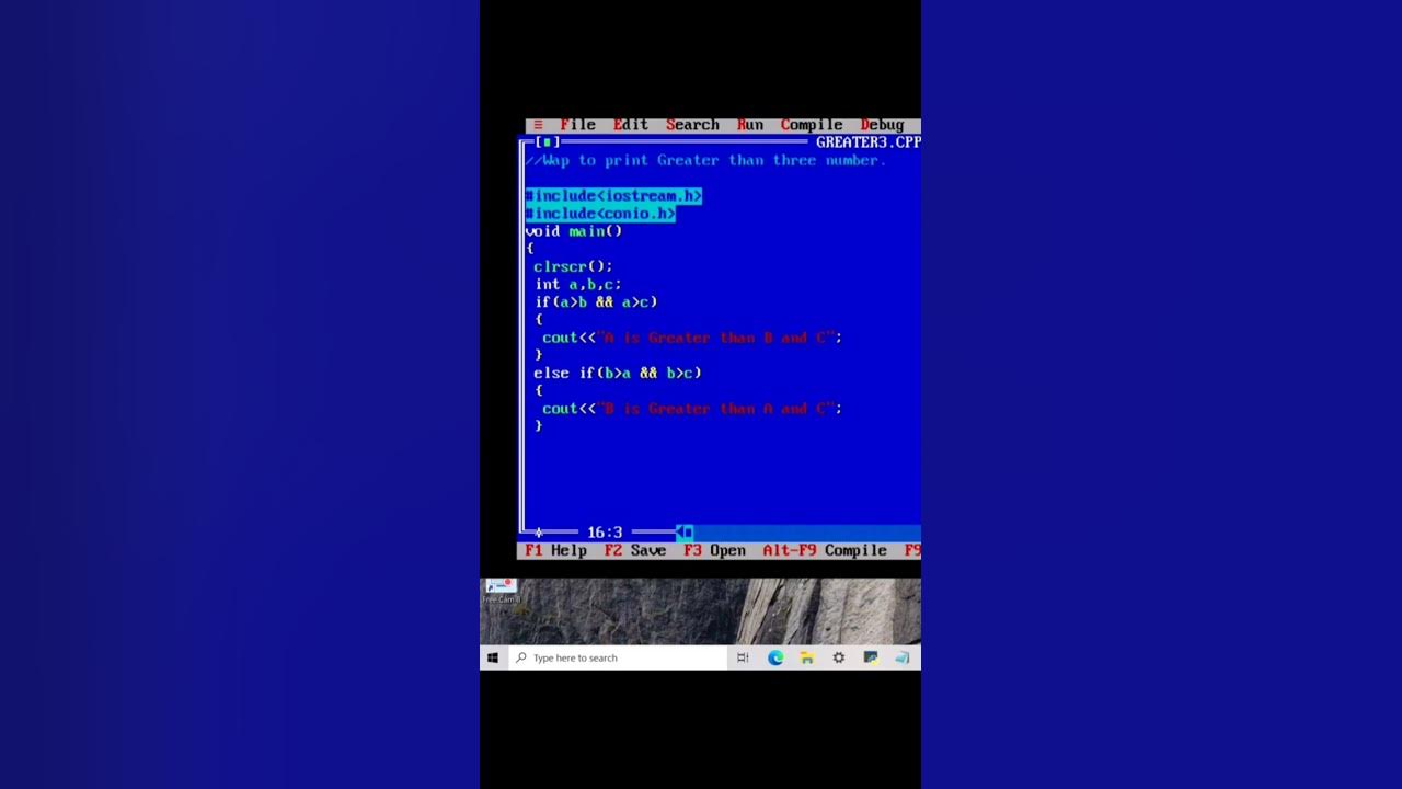 C Program To Find Largest Among Three Number Codewithveer Youtube 2243