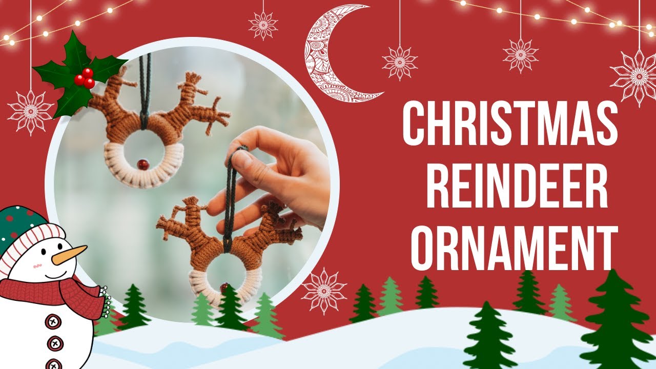 Macrame Reindeer Ornament | Easy TUTORIAL 4K - YouTube