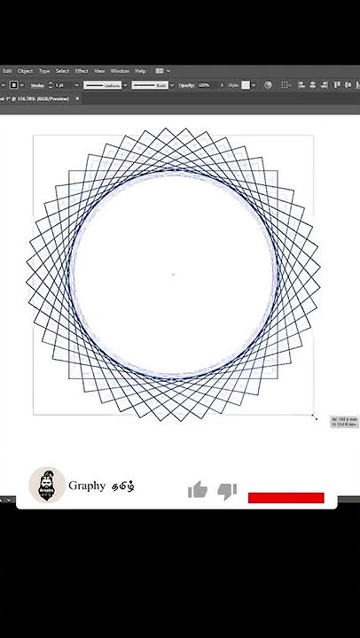 How To Make Spirograph Design | Adobe Illustrator Tutorial #shorts #viral #trending #illustrator ...
