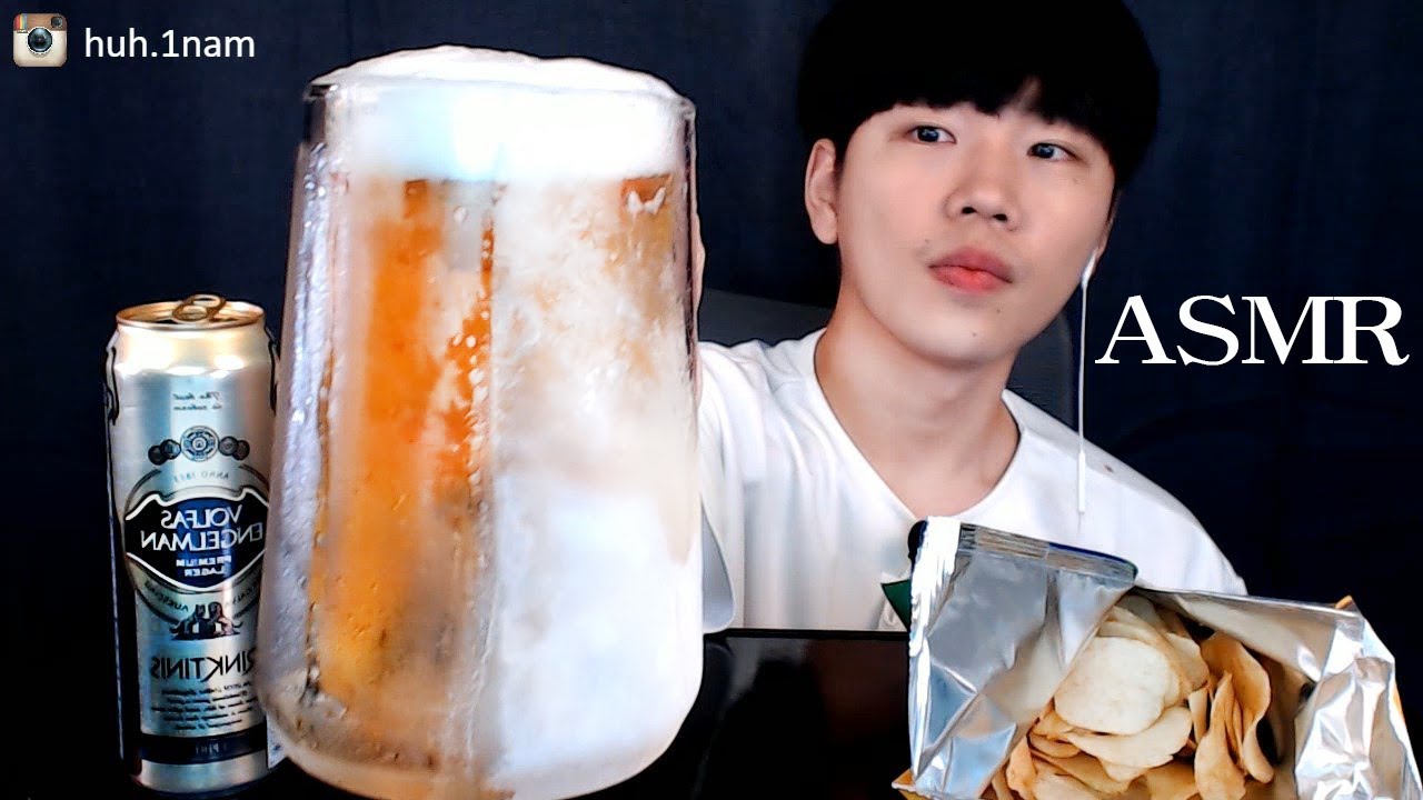 VOLFAS ENGELMAN BEER 볼파스엔젤맨 맥주 리얼사운드 원샷먹방 Eating Sound Mukbang ASMR ...
