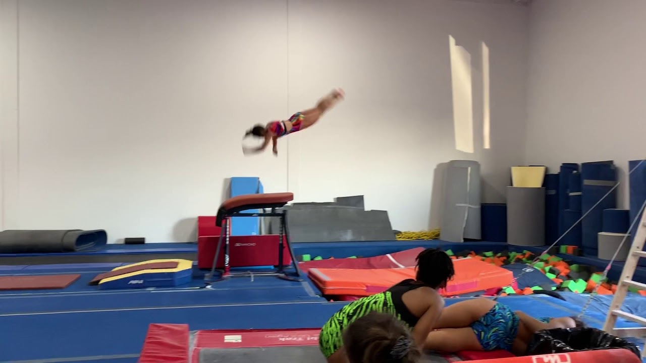 Alyssa Guns Class of 2021, layout full vault almost to competition ...