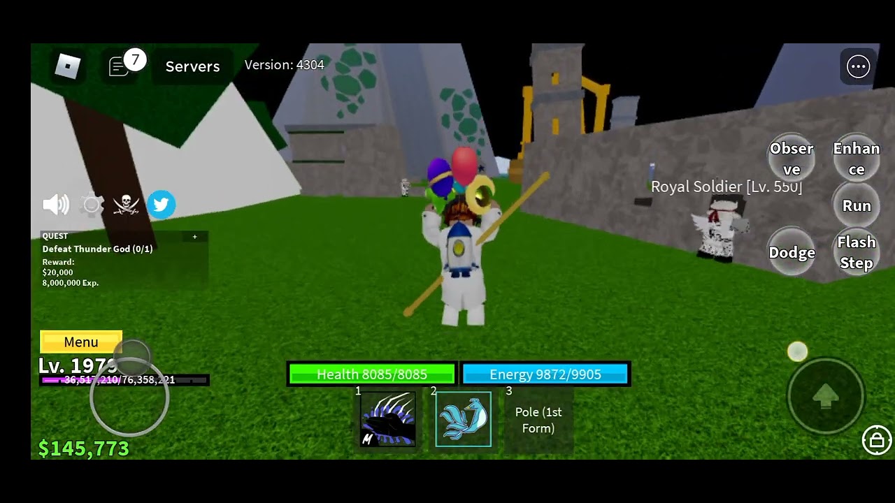 hướng dẫn lấy pole v1 blox fruit up 17 part 2 - YouTube