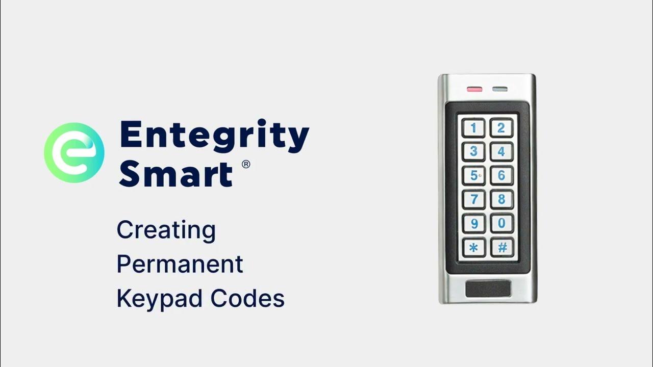 Creating Permanent Keypad Codes - YouTube