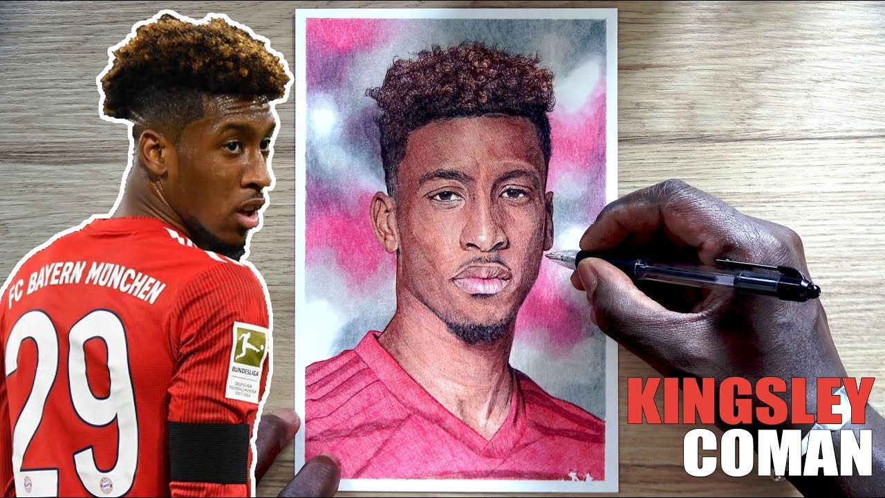 Kingsley COMAN Ballpoint Pen Drawing - Bayern Munich | DeMoose Art ...