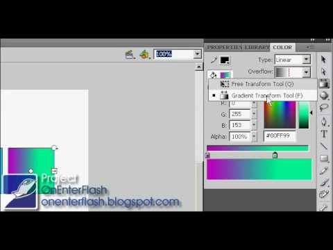 Adobe flash cs4 basics : 0103 colors - YouTube