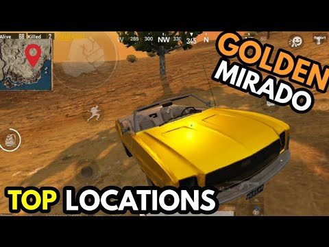 Golden Mirado Location in Pubg Mobile |Top Location Golden Car in ...