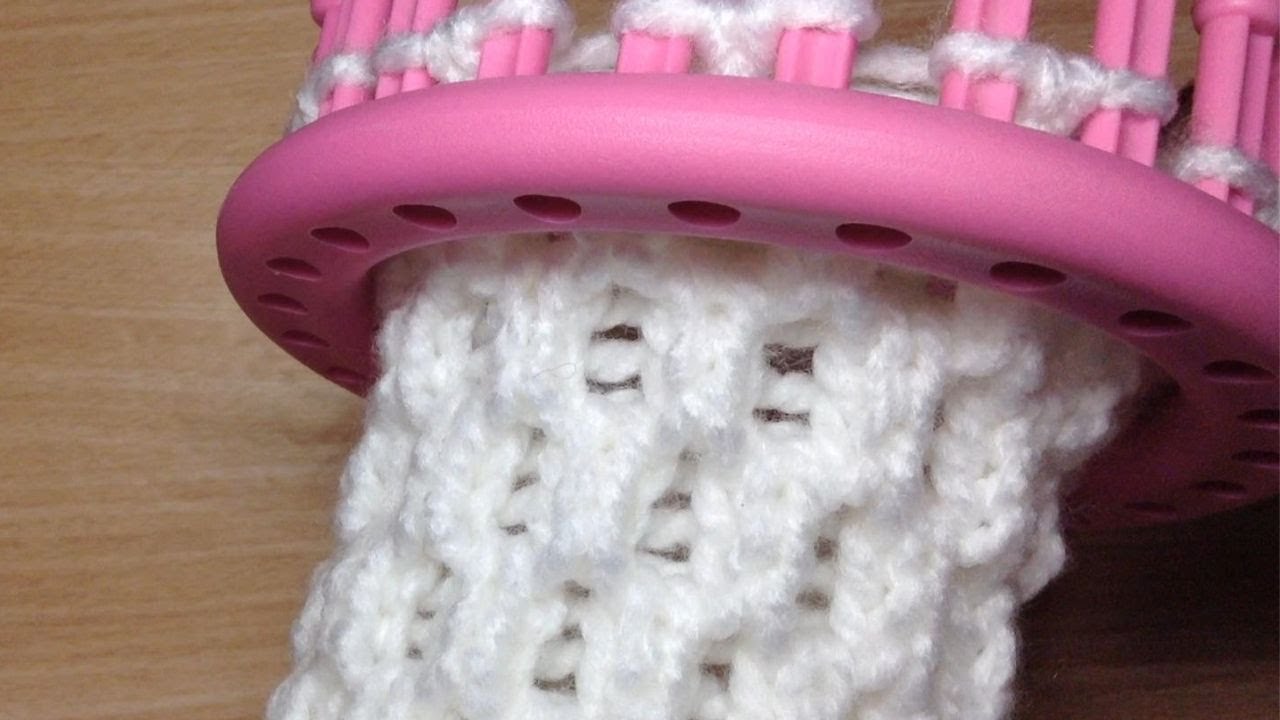 How To Knit CRISS CROSS STITCH on a Round Loom - Step-By-Step Tutorial ...