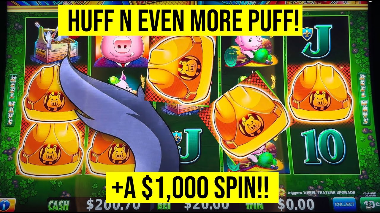 HUFF N EVEN MORE PUFF SLOT! Wolves were ALIVE! A $1,000 SPIN! - YouTube