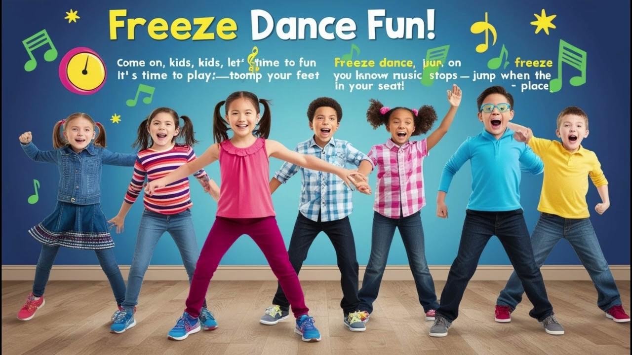 Dance & Freeze! 🎵 A Fun Freeze Dance Song for Kids! Can You Stay Still ...