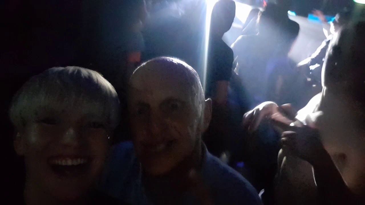 Bald crazy guy at bounce rave - YouTube