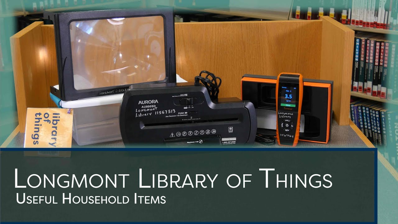 Library of Things - Useful Household Items - YouTube
