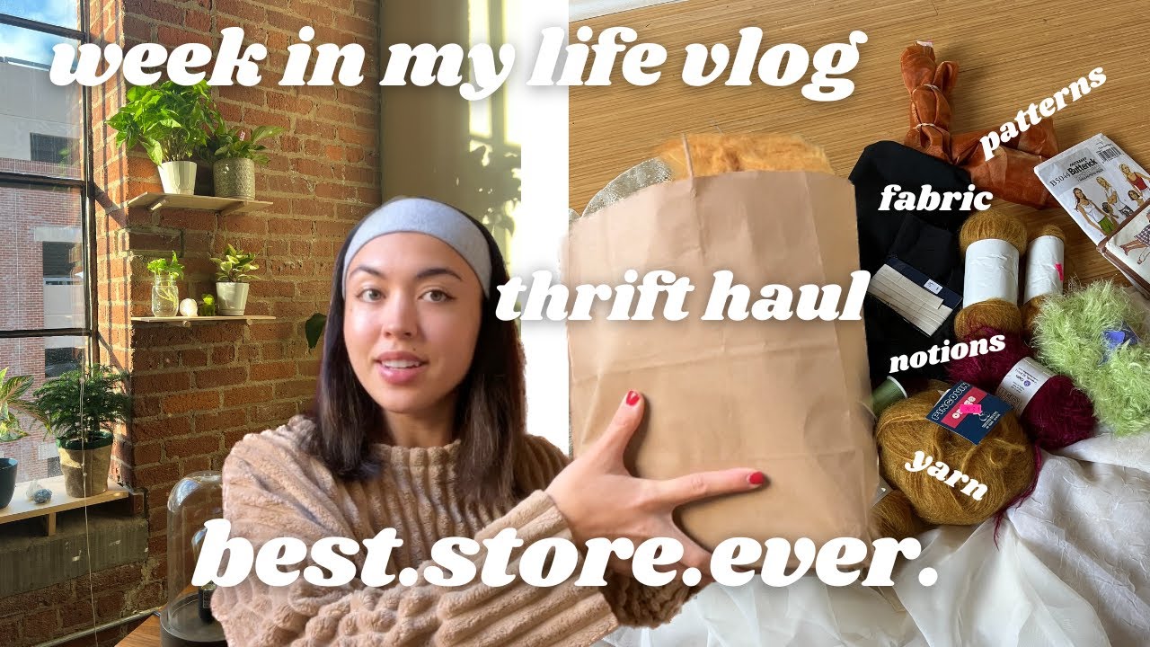finding the best store ever (craft thrift haul) // weekly vlog - YouTube