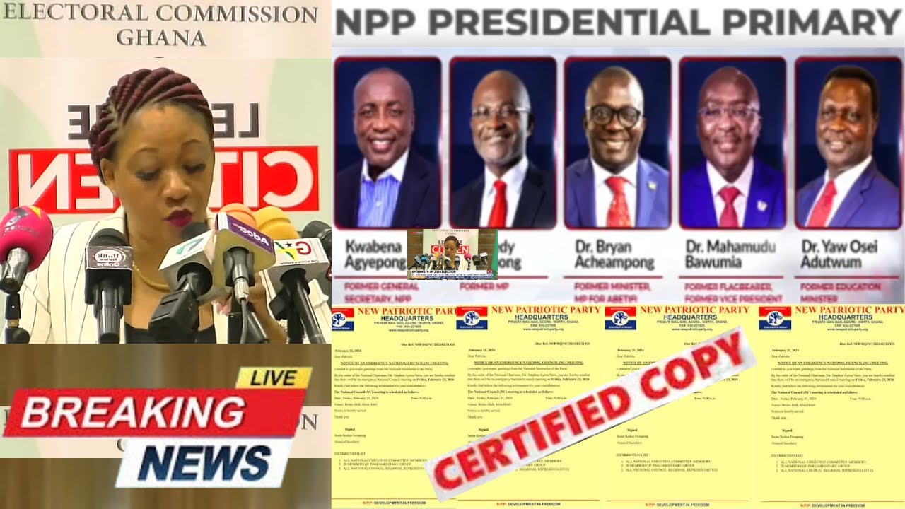 NEW UPDATE To All NPP Members!.Bawumia Will Now Leads The Presidential ...
