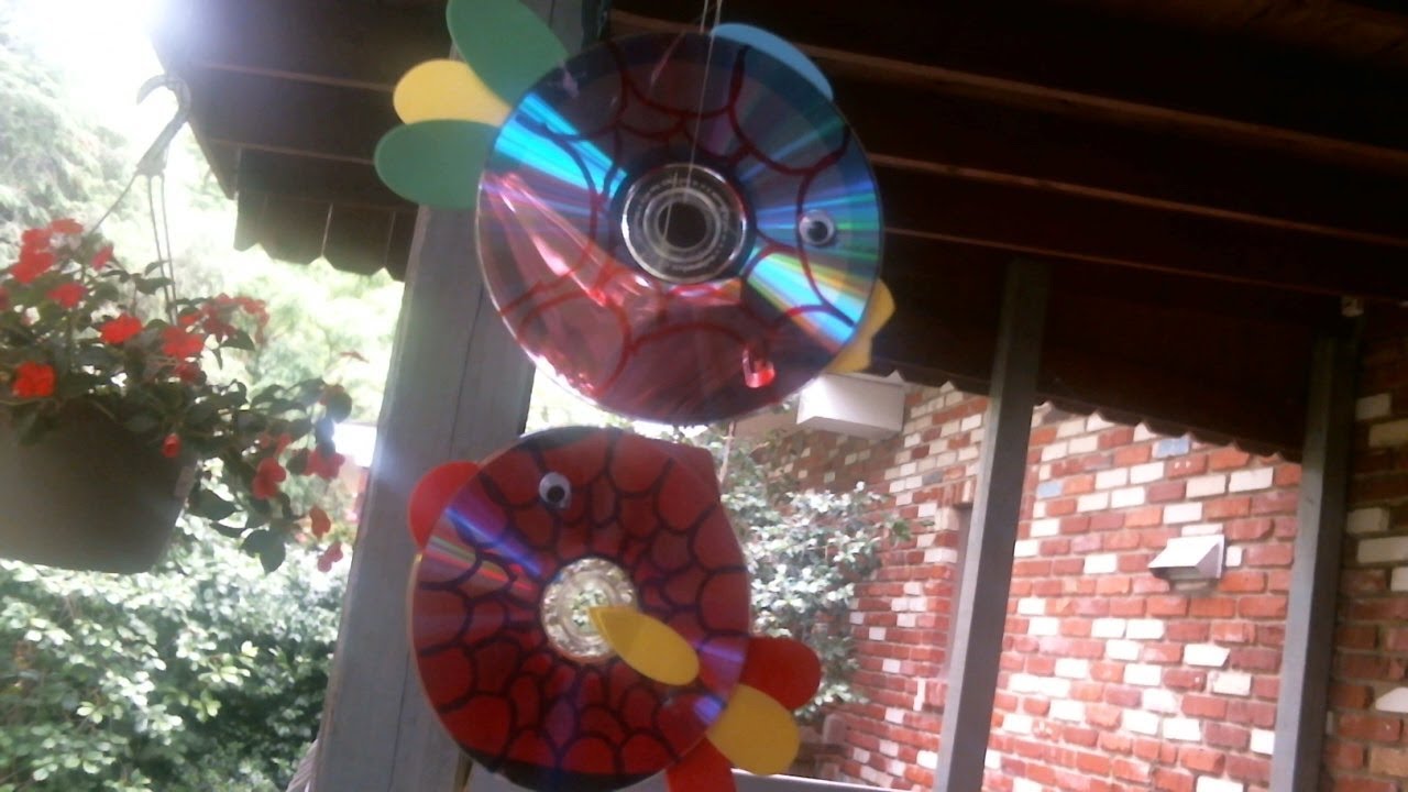 DIY CD Rainbow Fish - Citrus Slices Summer Camp - YouTube