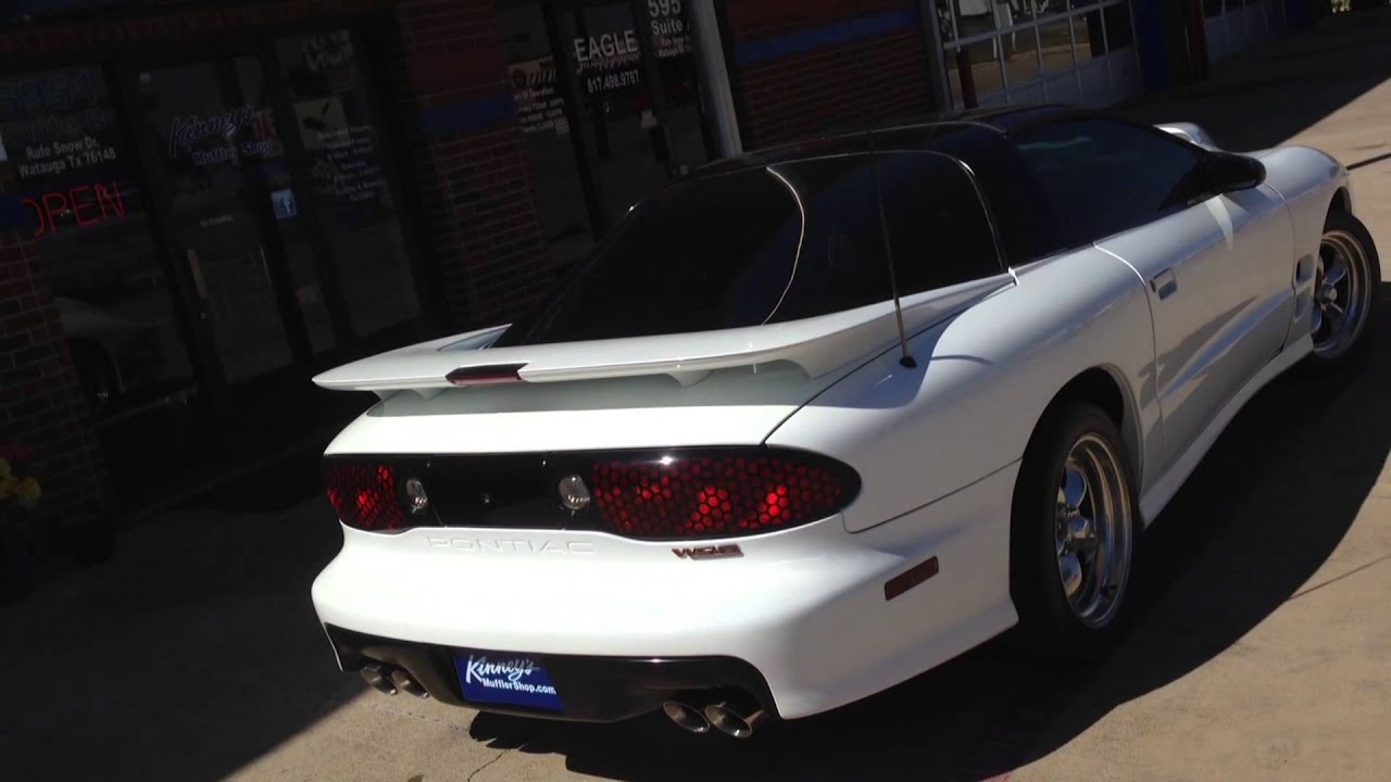 2000 Pontiac WS6 Trans Am Street Demon Custom exhaust by Kinney's - YouTube