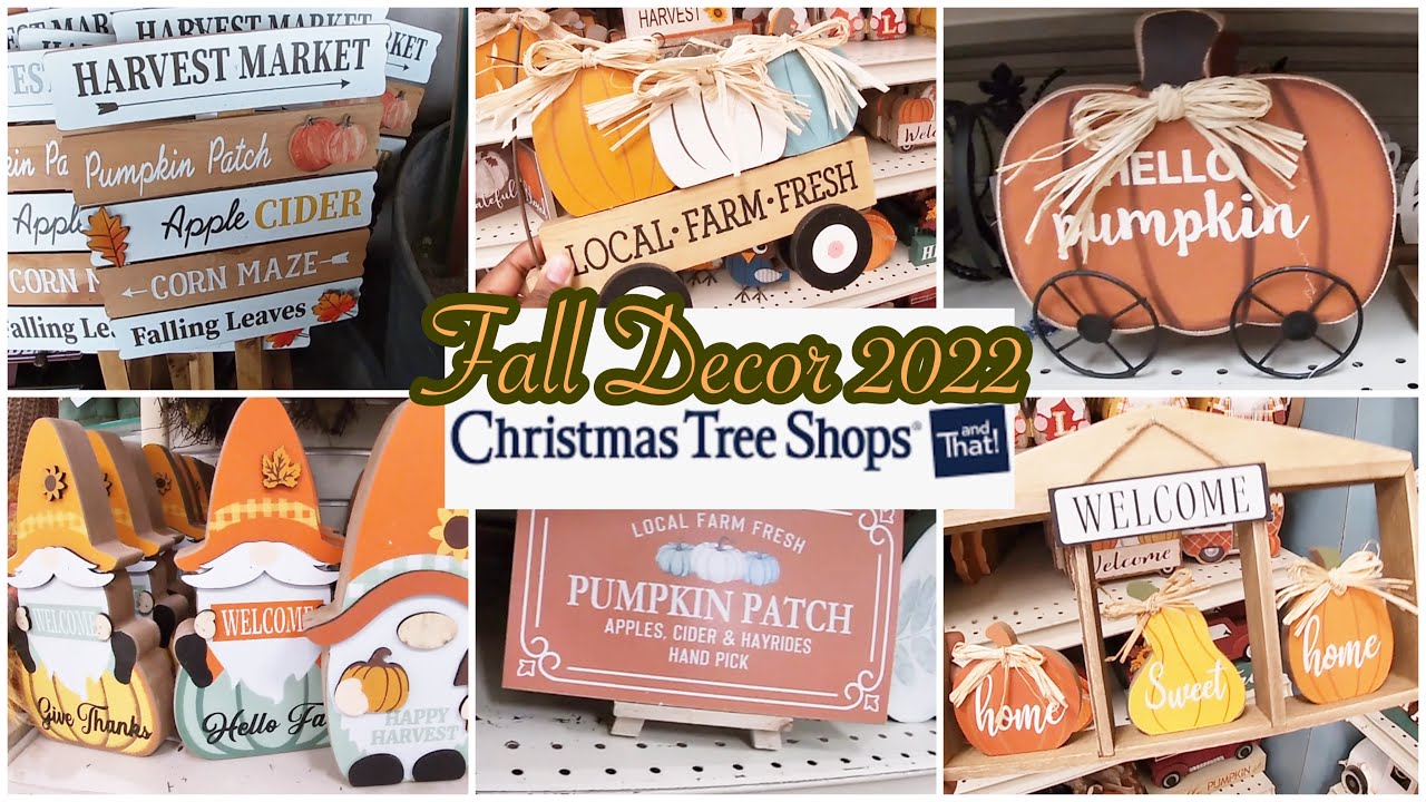 Christmas Tree Shops Fall Decor 2022* New Fall Decor Trends - YouTube