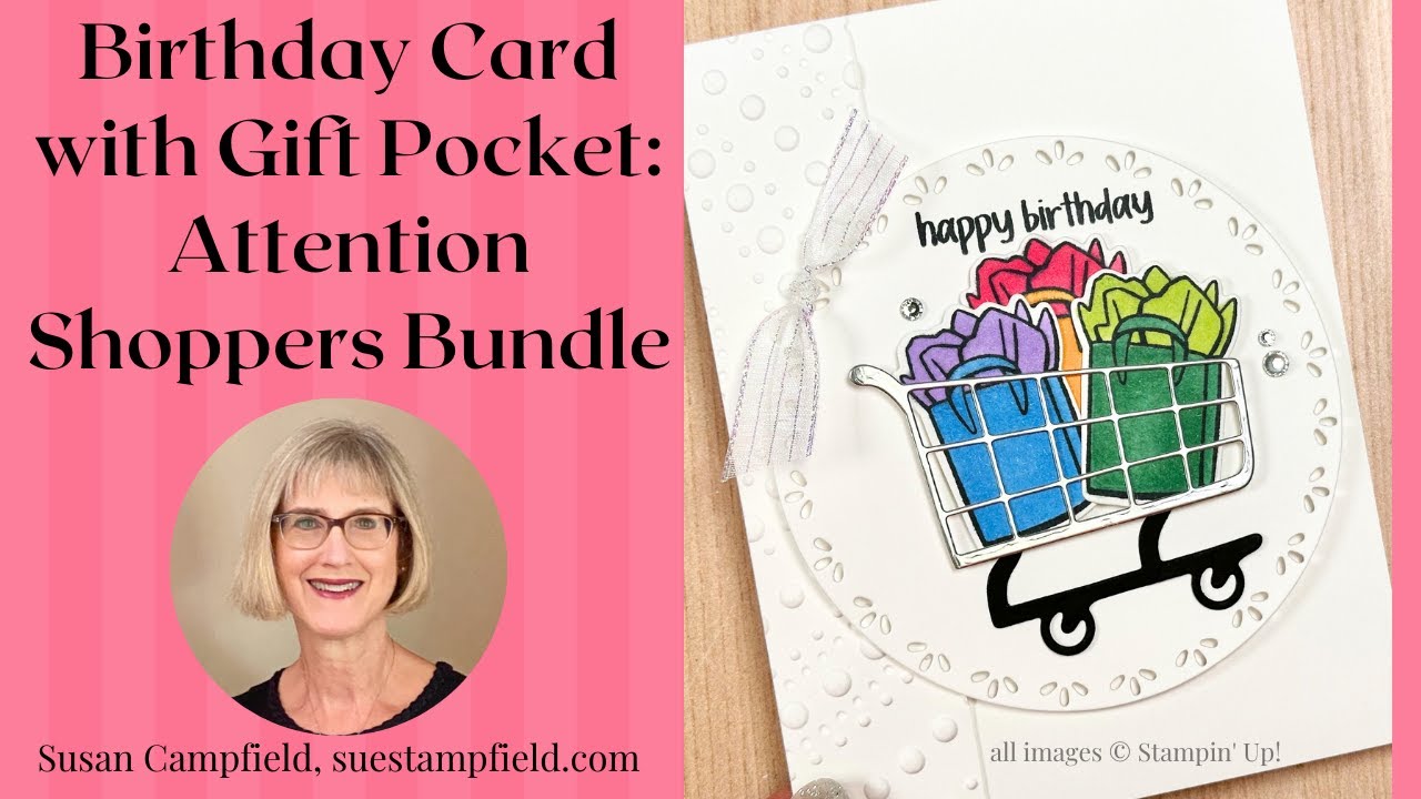 Cute! Shopping Cart Card Stuffed with Gift Bags, and a Gift Card Inside ...