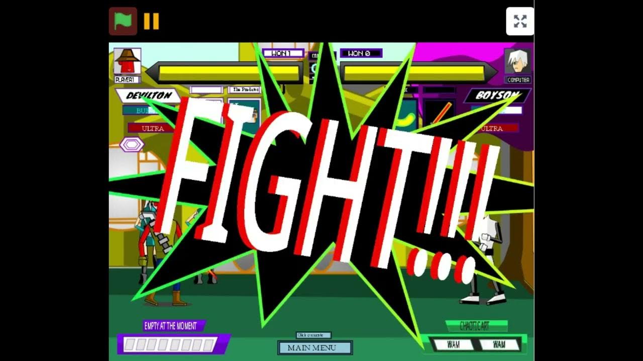 Everron simplistic 2d indie fighting game new fantasy challenger Devilton and new stage gamedev ...