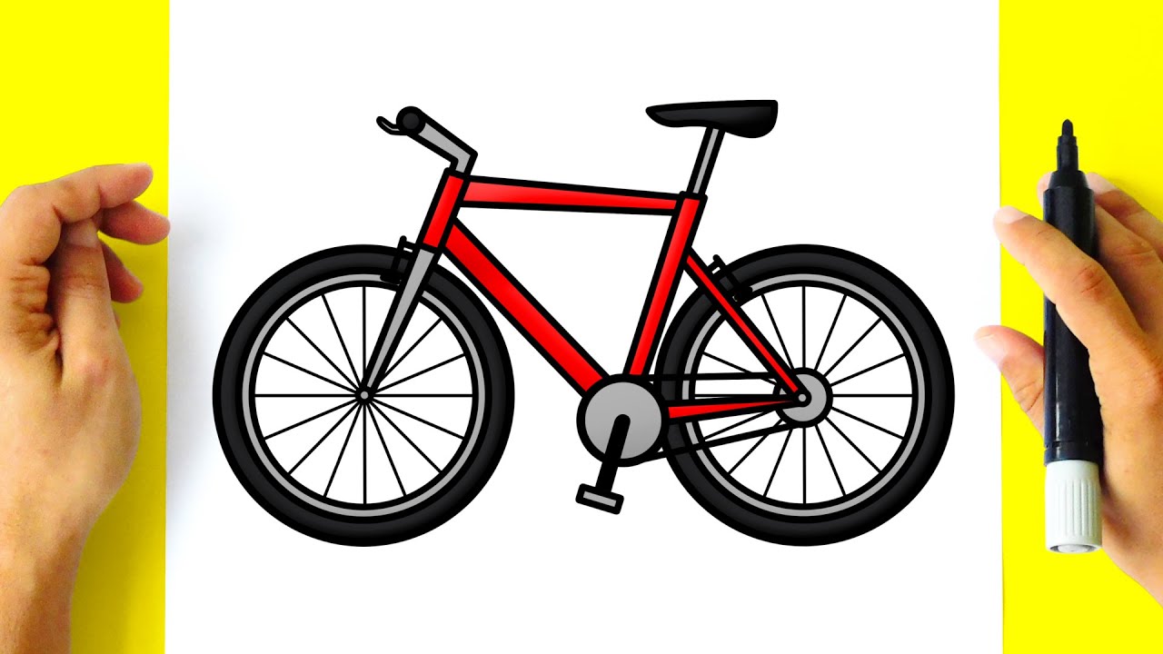 Como DESENHAR uma BICICLETA - Como DIBUJAR una BICICLETA - How to DRAW ...