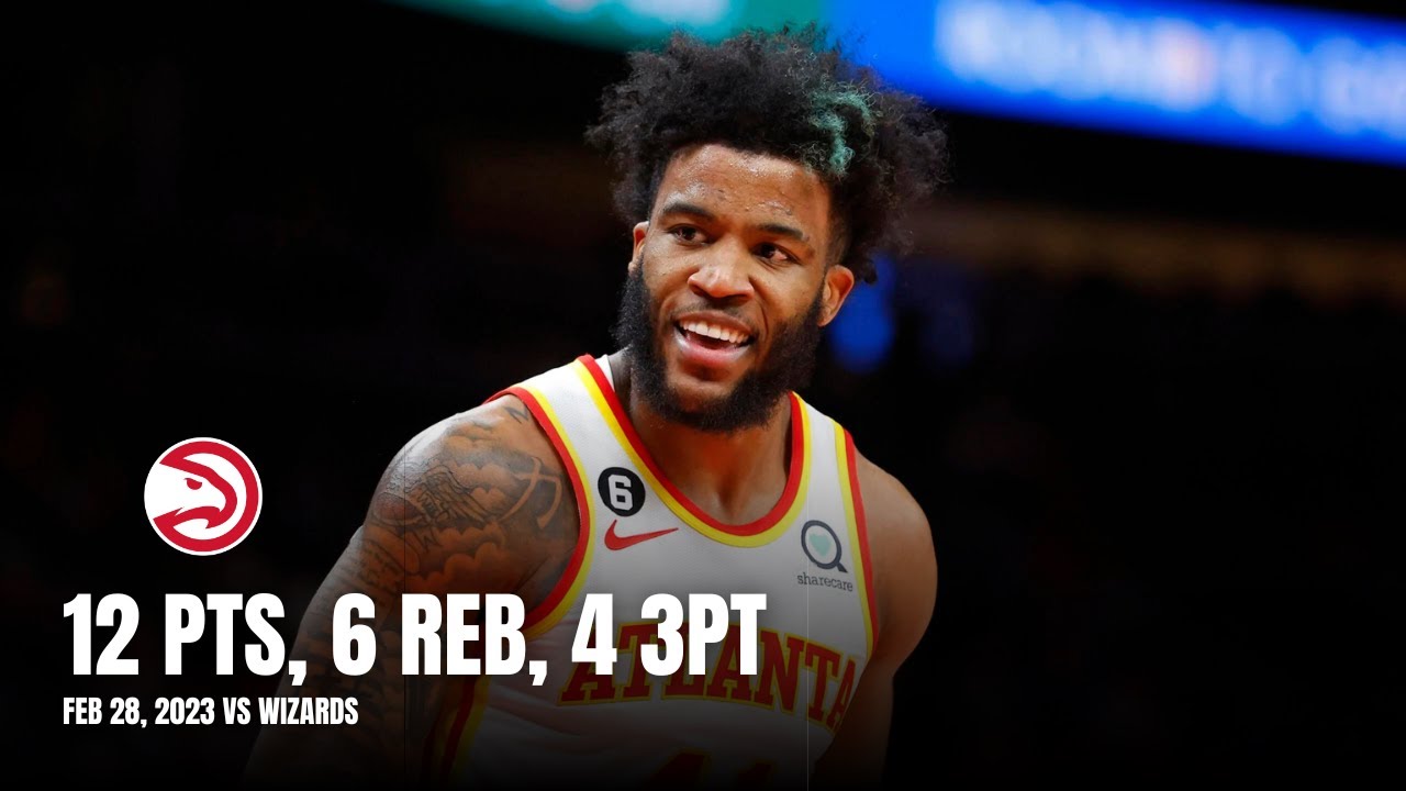 Saddiq Bey (12 PTS, 6 REB, 4 3PT) Hawks Highlights vs Wizards: All ...