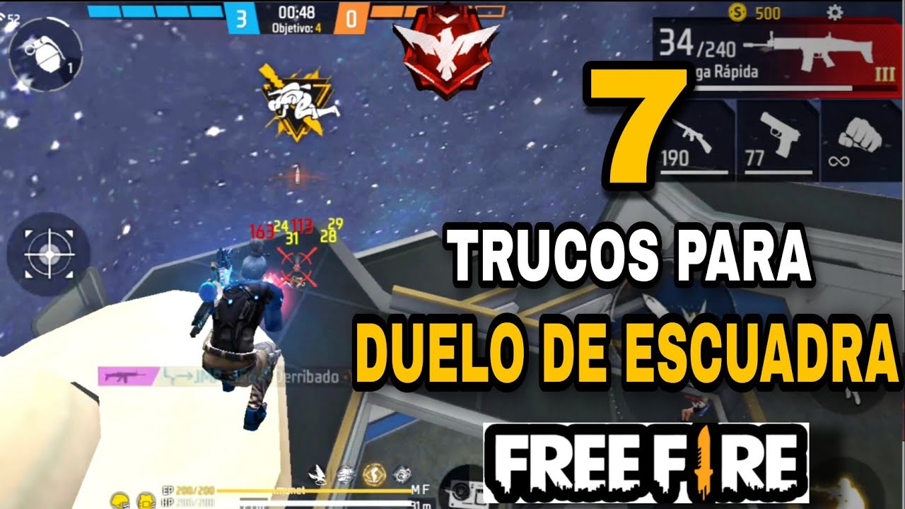 TOP 7 DE TRUCOS*SECRETOS* PARA DUELO DE ESCUADRAS EN FREE FIRE /LLEGARAS A HEROICO - YouTube