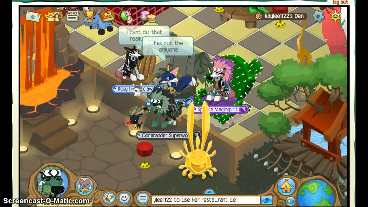 Animal Jam Restaurant den glitch - YouTube