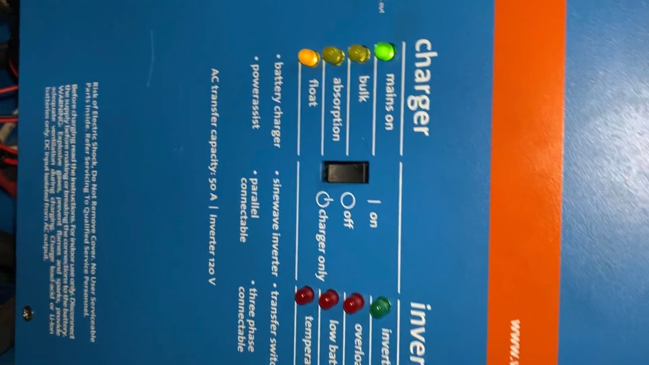 Dual Victron multi-plus power inverter install and rv automation smart ...