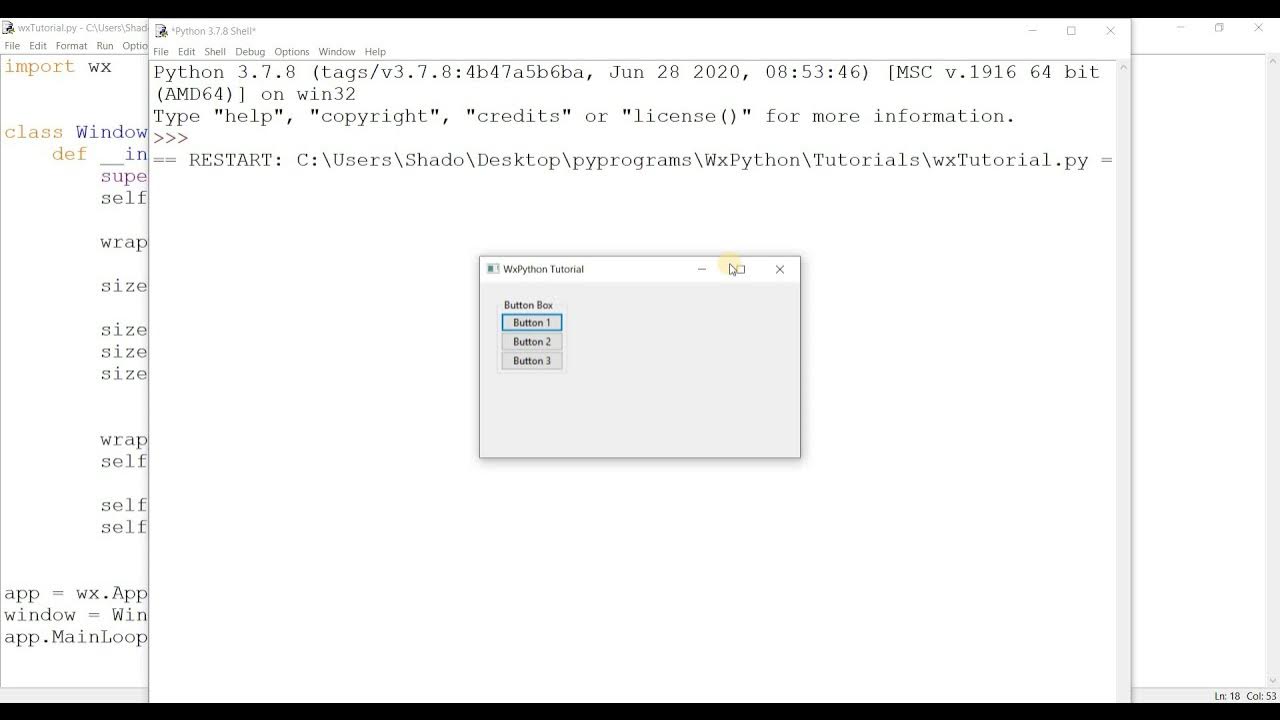 wxPython Layout Sizer: StaticBoxSizer - YouTube