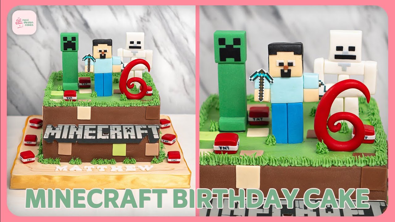 DARI PIXEL JADI KUE - Kue Ulang Tahun Minecraft yang SUPER GILA! - YouTube