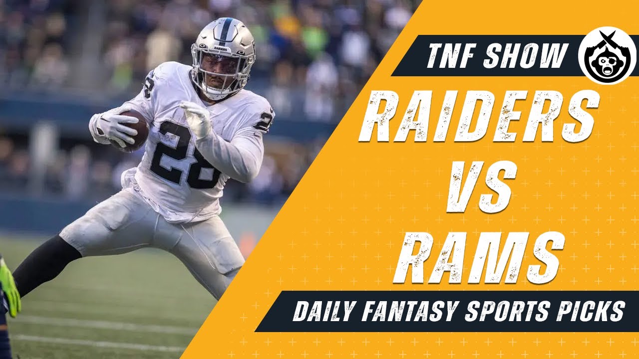 Raiders vs Rams DFS Picks | Monkey Knife Fight - YouTube